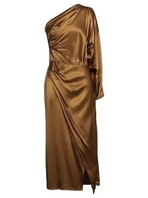 Erika Cavallini One-shoulder Maxi Dress - Beige