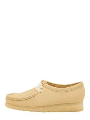 Clarks Leather Wallabee Boot - Pale Yellow Lea
