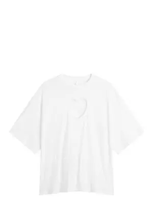 SKIMS Worn In Jersey Oversized T-shirt - Snow