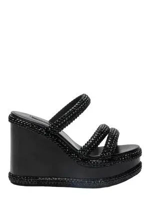 Casadei Sirio Wedge Sandals - Black