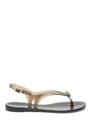 Casadei Jelly Flat Sandals - Black
