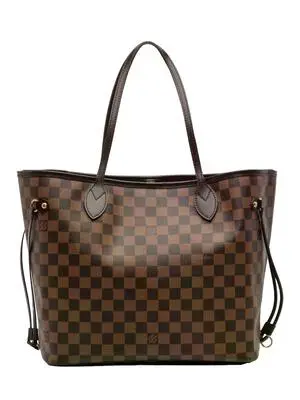 LOUIS VUITTON 2015 Damier Ebene Neverfull Mm Tote Bag - Brown