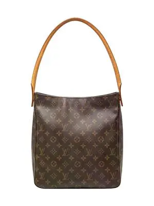 LOUIS VUITTON 2001 Monogram Looping Gm Shoulder Bag - Brown