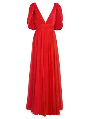 Giambattista Valli Knot-detail Maxi Dress - Red