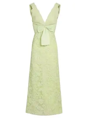 Giambattista Valli Lace Bow-detail Maxi Dress - Green