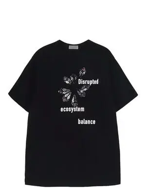 Yohji Yamamoto Graphic-print T-shirt - Black