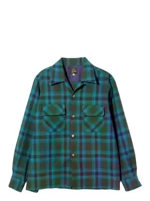 Needles Plaid Pocket Shirt - Green