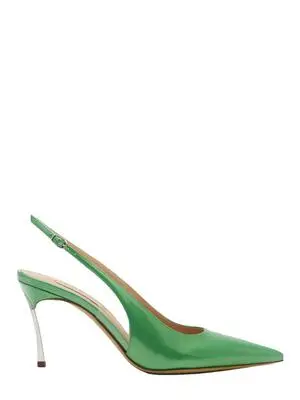 Casadei Superblade Slingback Heeled Pumps - White