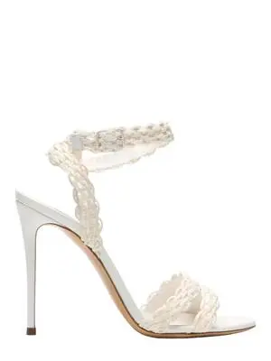 Casadei Avenida Julia Heeled Sandals - White