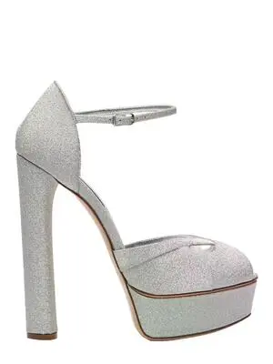 Casadei Flora Heeled Pumps - Silver
