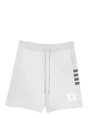 Thom Browne Striped Cotton Shorts - Grey