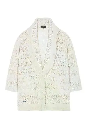 Alanui Lagoon Romance Fringed Cardigan - White