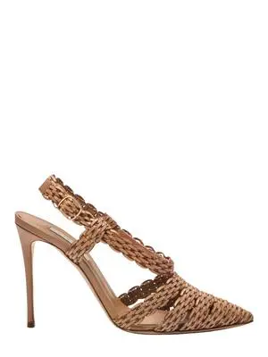 Casadei Avenida Slingback Pumps - Neutrals