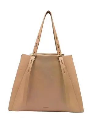MINOBOSSI Medium Paulette Leather Tote Bag Pink