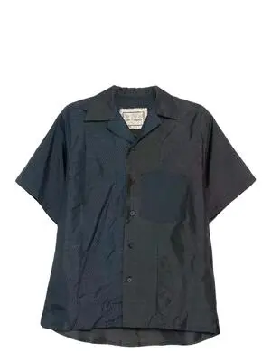 By Walid Oshima Kimono Cuban Shirt - Black