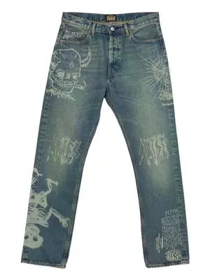 Aries Metal 00`s Lilly Straight-leg Jeans - Blue