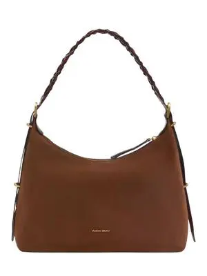 Vanessa Bruno Jess Suede Shoulder Bag - Brown