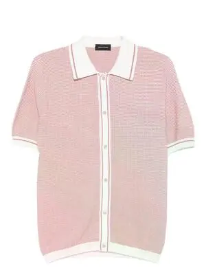 Tagliatore Button-down Short-sleeve Shirt - Pink