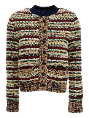 Sacai Mixed Knit Cardigan - Multicolor