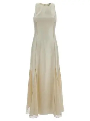 Loulou De Saison Maxi Dress With Iraka Details - White