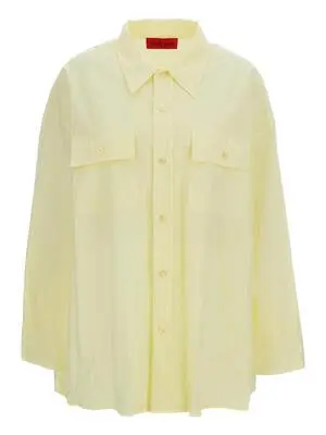 THELATEST Daria Crinkled Effect Shirt - Yellow
