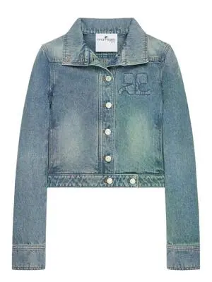 COURREGES Reedition Embroidered Denim Jacket - Blue