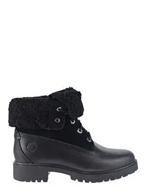 Timberland Jayne Fleece Fold-down Boots - Black