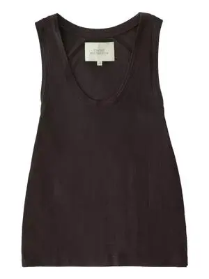 Studio Nicholson Ribbed Knit Vest Top - Brown
