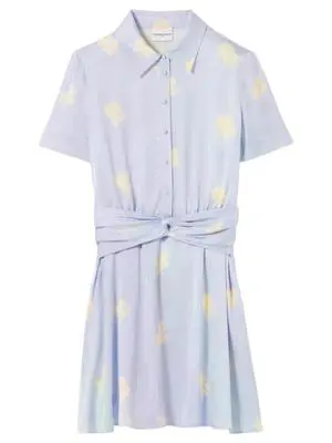 Claudie Pierlot Floral-print Mini Dress - Blue