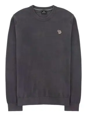 Paul Smith Crew-neck Sweater With Embroidered Logo - Grey