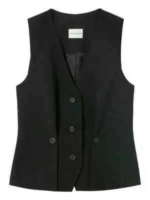 Claudie Pierlot Buttoned Vest - Black