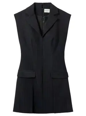 Claudie Pierlot Pinstripe Sleeveless Dress - Black