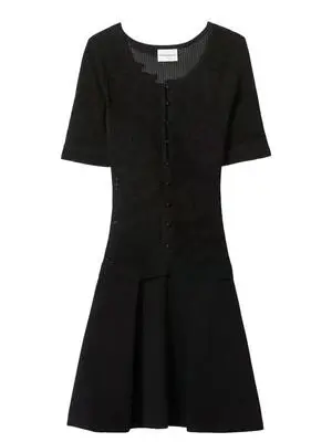 Claudie Pierlot Button-fastening Mini Dress - Black