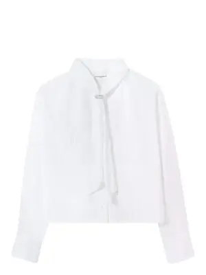 Claudie Pierlot Bow-detail Pocket Shirt - White