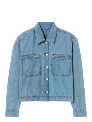 Claudie Pierlot Buttoned Denim Shirt - Blue