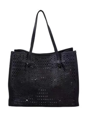 GIANNI CHIARINI Laser-cut Tote Bag - Black