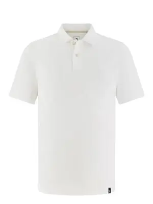Boggi Milano Appliqué Polo Shirt - White
