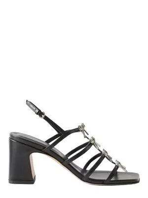 Claudie Pierlot Bow-detail Strap Sandals - Black