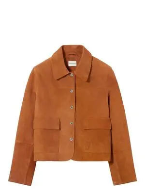 Claudie Pierlot Buttoned Leather Jacket - Brown