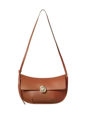 Claudie Pierlot Flap Clasp Mini Bag - Brown