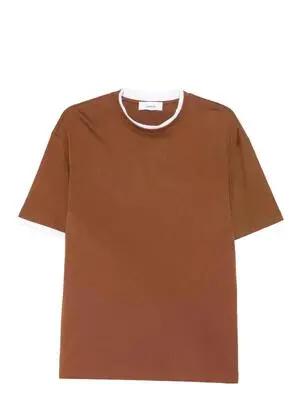 LARDINI Round-neck T-shirt - Brown