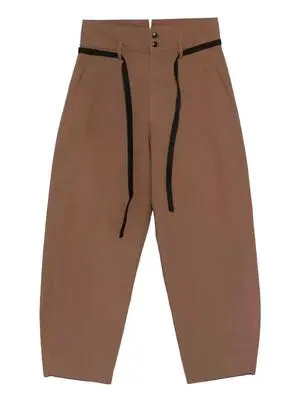 Barena Venezia Strap-detail Trousers - Brown