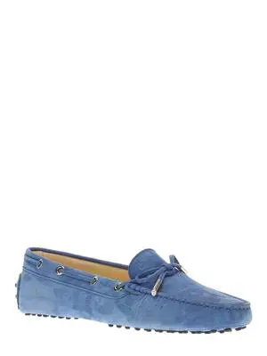 TOD'S Leather Slip-on Pumps - Blue