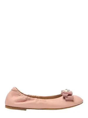 Casadei Bow-detail Ballet Flats - Pink