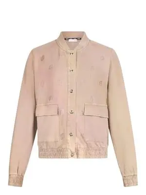Liu Jo Embellished Pocket Jacket - Neutrals