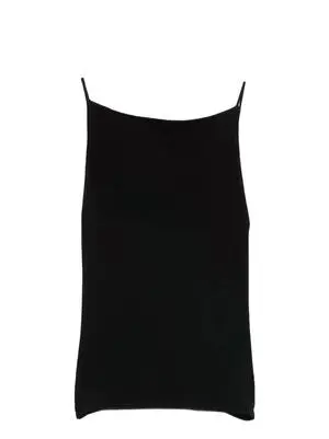 ST. AGNI Square-neck Tank Top - Black