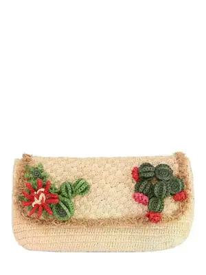 ANYA HINDMARCH Floral Clutch - Neutrals