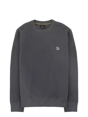 Paul Smith Logo-embroidered Cotton Sweatshirt - Grey