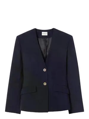 Claudie Pierlot Anchor Button Blazer - Blue