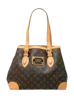 LOUIS VUITTON 2009 Monogram Hampstead Mm Tote Bag - Brown